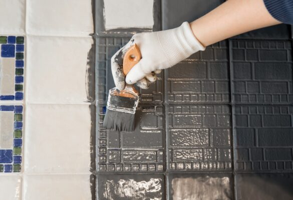 Painting Porcelain Tiles for Home Improvement DIY Projects - LX Hausys