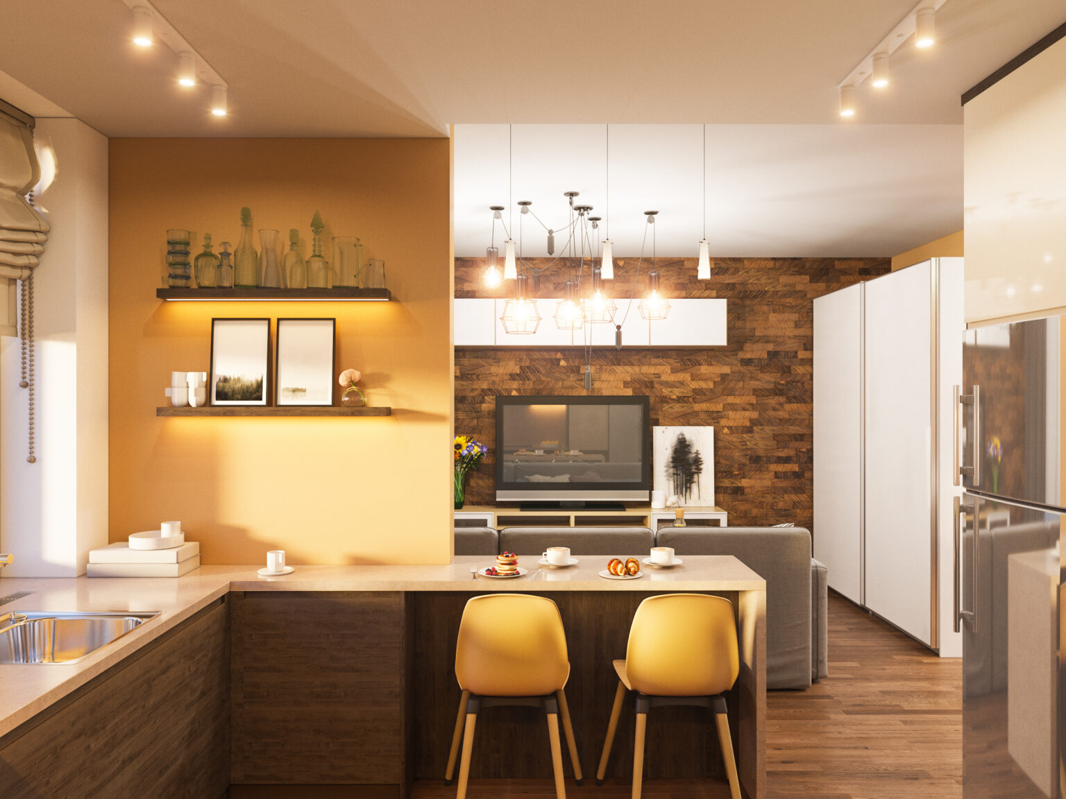 30 Small Open Kitchen Design Ideas to Utilize Space Maximize - LX Hausys