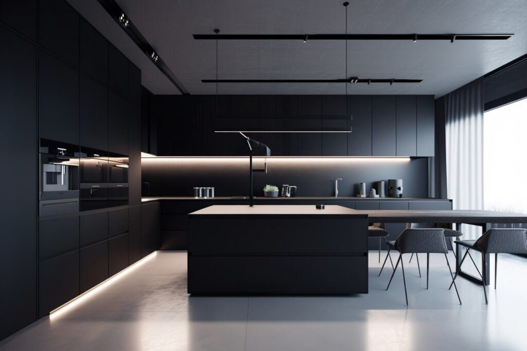 14 Inspiring Ways to Design Kitchens With Black Countertops - LX Hausys