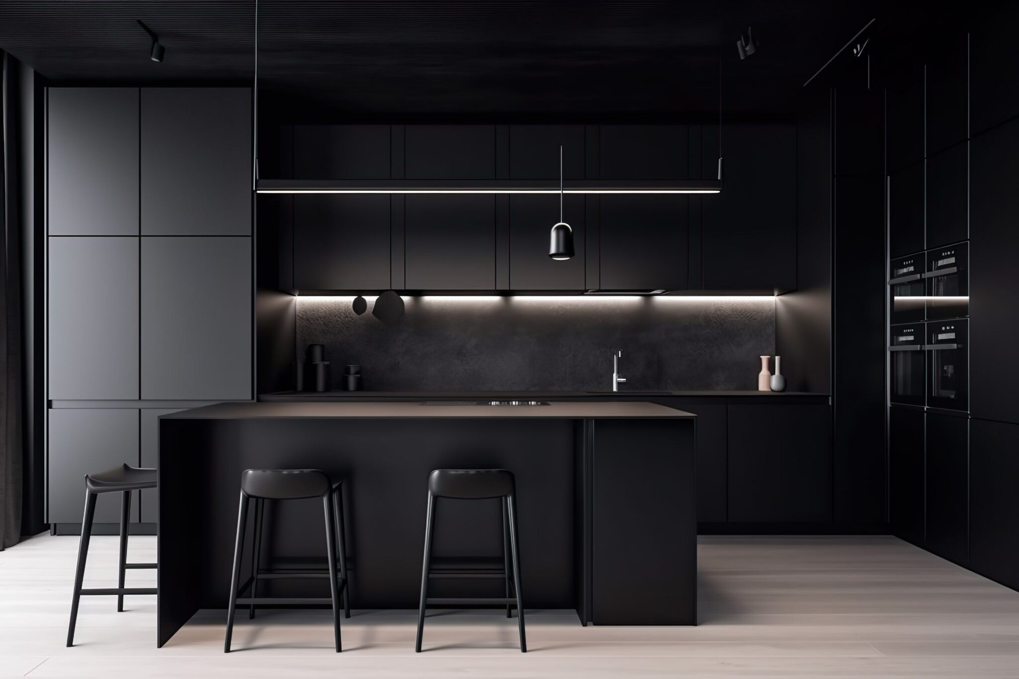 14 Inspiring Ways to Design Kitchens With Black Countertops - LX Hausys