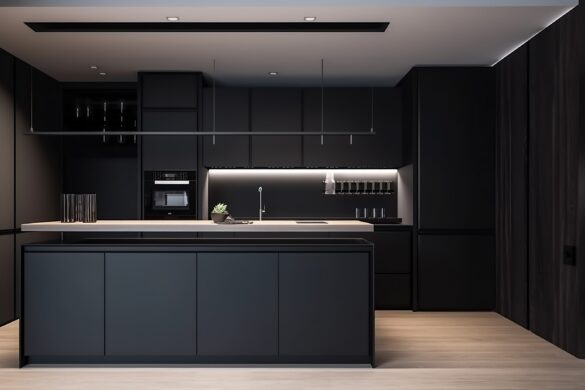 14 Inspiring Ways to Design Kitchens With Black Countertops - LX Hausys